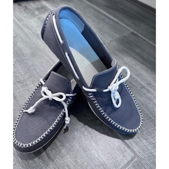 Cole Haan | Shoes | Cole Haan Grand Os Mens M Gray Canvas Driving Shoes ...